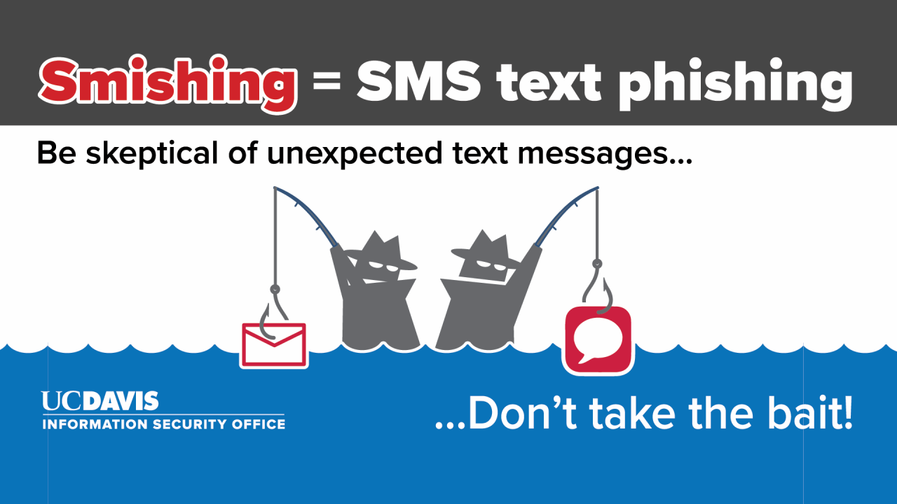 Beware of “smishing,” the text-based form of phishing | UC Davis IET